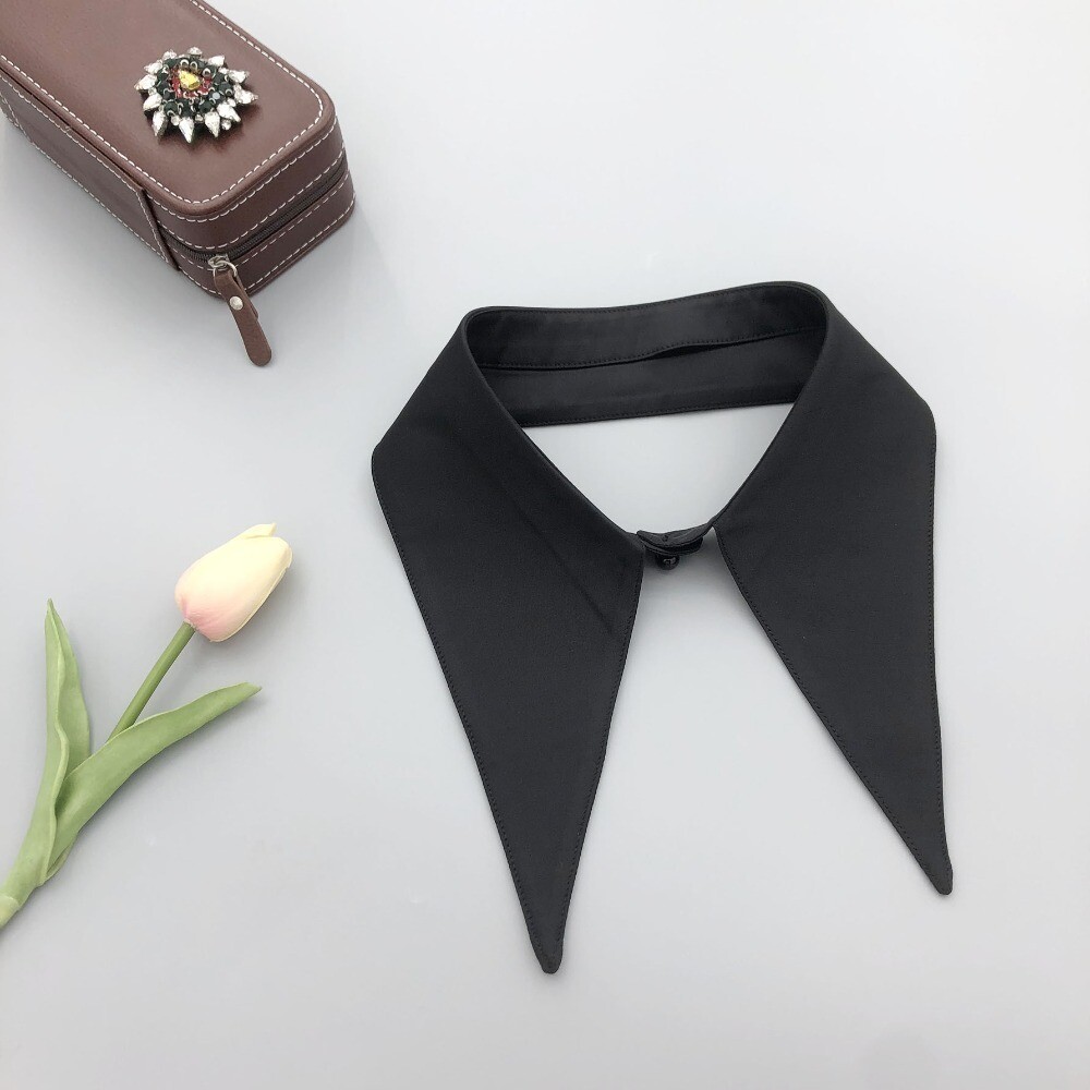 Solid Color Fake Collar Dacron False Lapel Blouse Simplicity Shirt ...