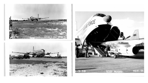 U.S. Air Force C-124 Globemaster Cargo Airplane Loading Lot of 3 ...