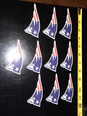 Lot of 10 New England Patriots NFL Football Decal Sticker Team Logo | eBay