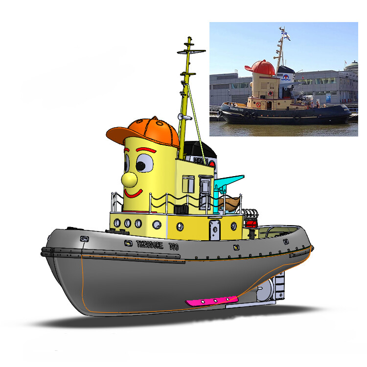 Theodore Too Tugboat Scale 1:25 675mm 26inch RC Model Ship Kit NICE | eBay