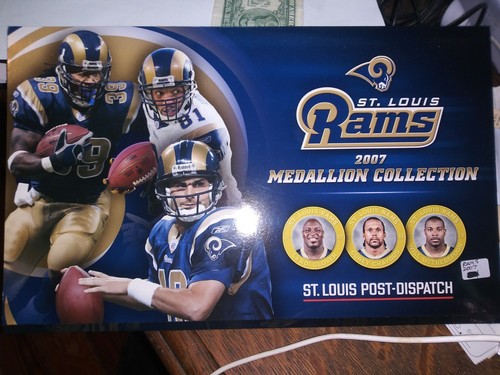 2007 St Louis Post Dispatch St Louis Rams Medallion Collection Folders ...