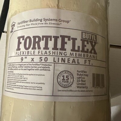 Fortifiber Fortified Flexible Flashing Membrane 9” X 50’ | eBay