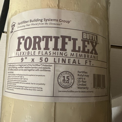 Fortifiber Fortified Flexible Flashing Membrane 9” X 50’ | eBay