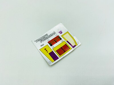 G1 VORTEX STICKER SHEET TRANSFORMERS (5M-112441) | eBay