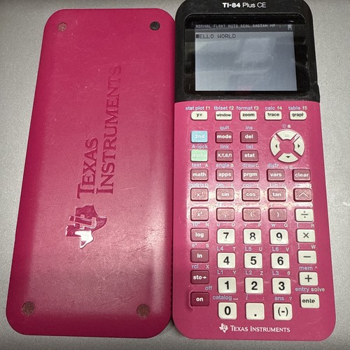 Texas Instruments TI-84 Plus CE Hot Pink Graphing Calculator w/ Cover ...