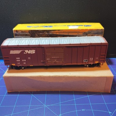 Athearn HO Scale modern Norfolk Southern 50' Box Car #405518 Brown KD's ...