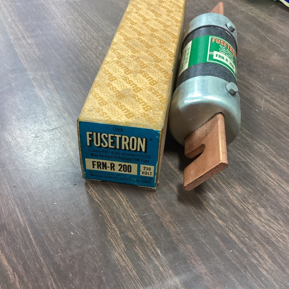 Cooper Bussmann Fusetron FRN-R-200, RK5, 250V, Fuse, 125VDC | eBay