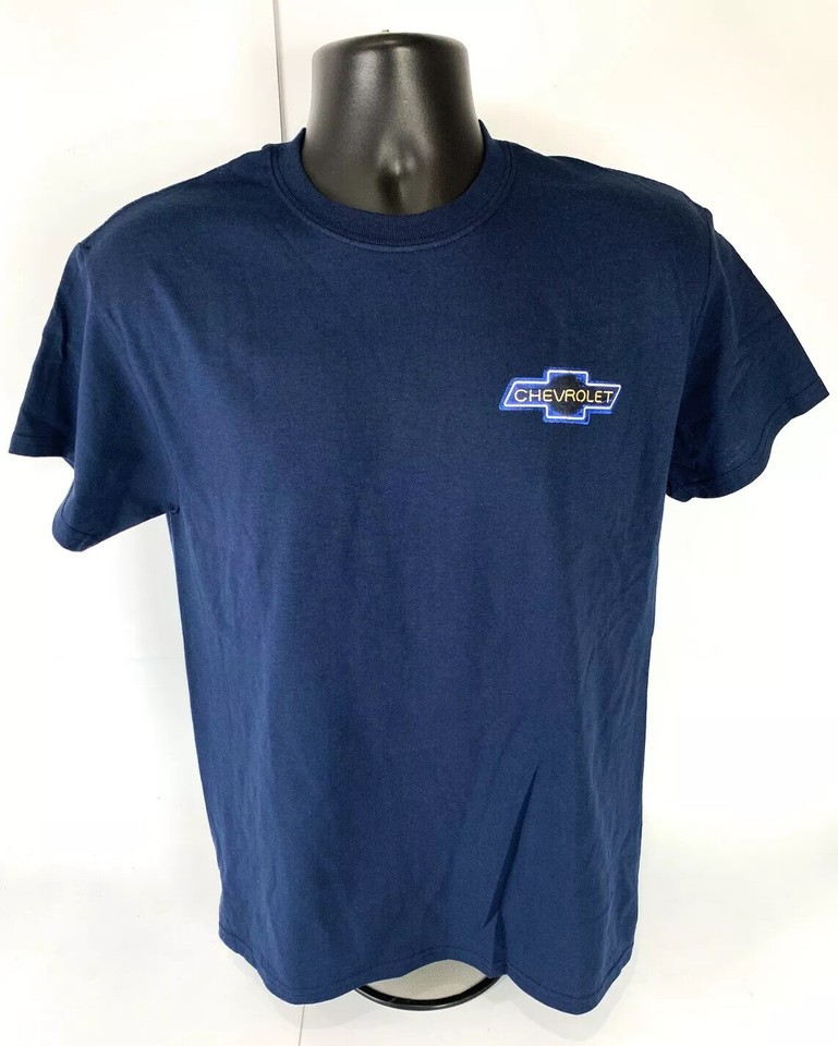 Chevy Tri-Five T-Shirt - Blue w/ 1955-1957 Bel Air 150 210 Drive In ...