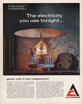 1966 Allis Chalmers: Electricity You Use Tonight Vintage Print Ad | eBay