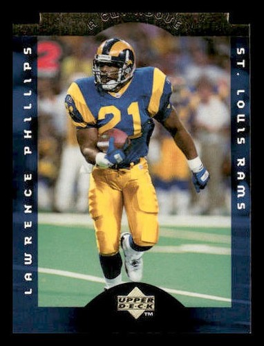 1996 Collector's Choice #9 Lawrence Phillips A Cut Above St. Louis Rams ...