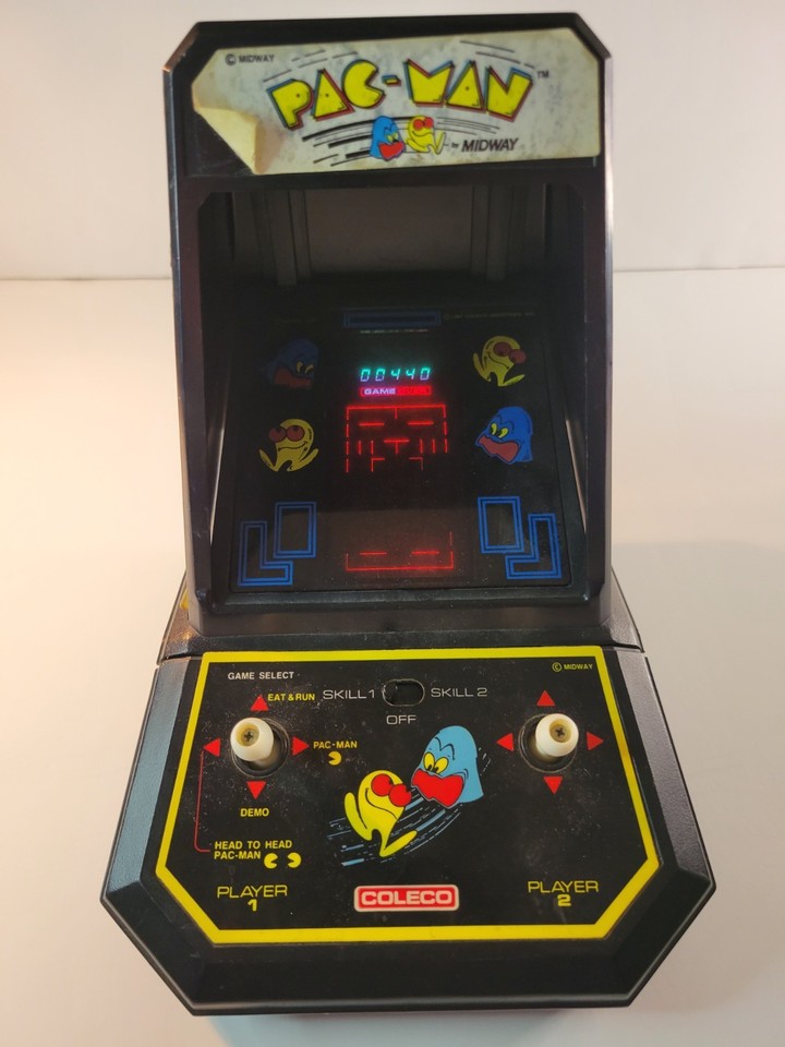 Used 1981 COLECO MIDWAY No. 2390 PAC-MAN TABLETOP MINI ARCADE - Tested ...