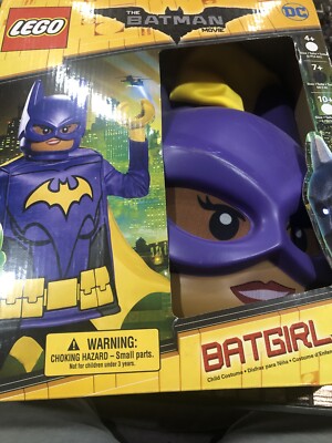 The Batman Movie Batgirl Lego Costume Girl's/ Kid's Size Medium 7-8 New ...