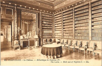 Compiegne, FRANCE - Bookcase of Napoleon I - ARCHITECTURE - sepia | eBay