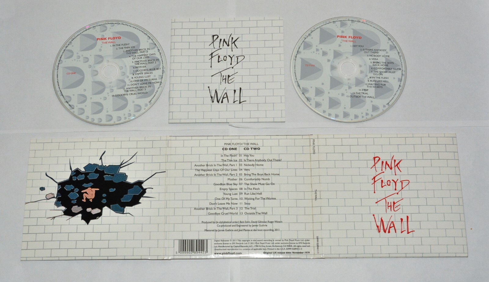 The Wall by Pink Floyd (CD, 2019, 2 Discs, Pink Floyd Records ...