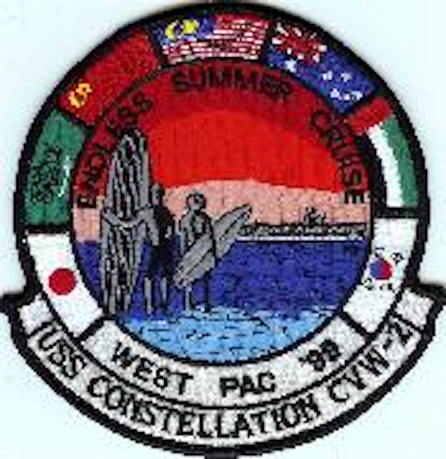 5" NAVY CV-64 WESTPAC USS CONSTELLATION 99 SUMMER EMBROIDERED JACKET ...