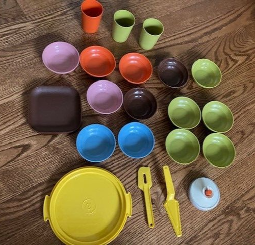 Lot of Mixed Unmatched Tupper Toys Tupperware for Kids Dishes Vintage ...