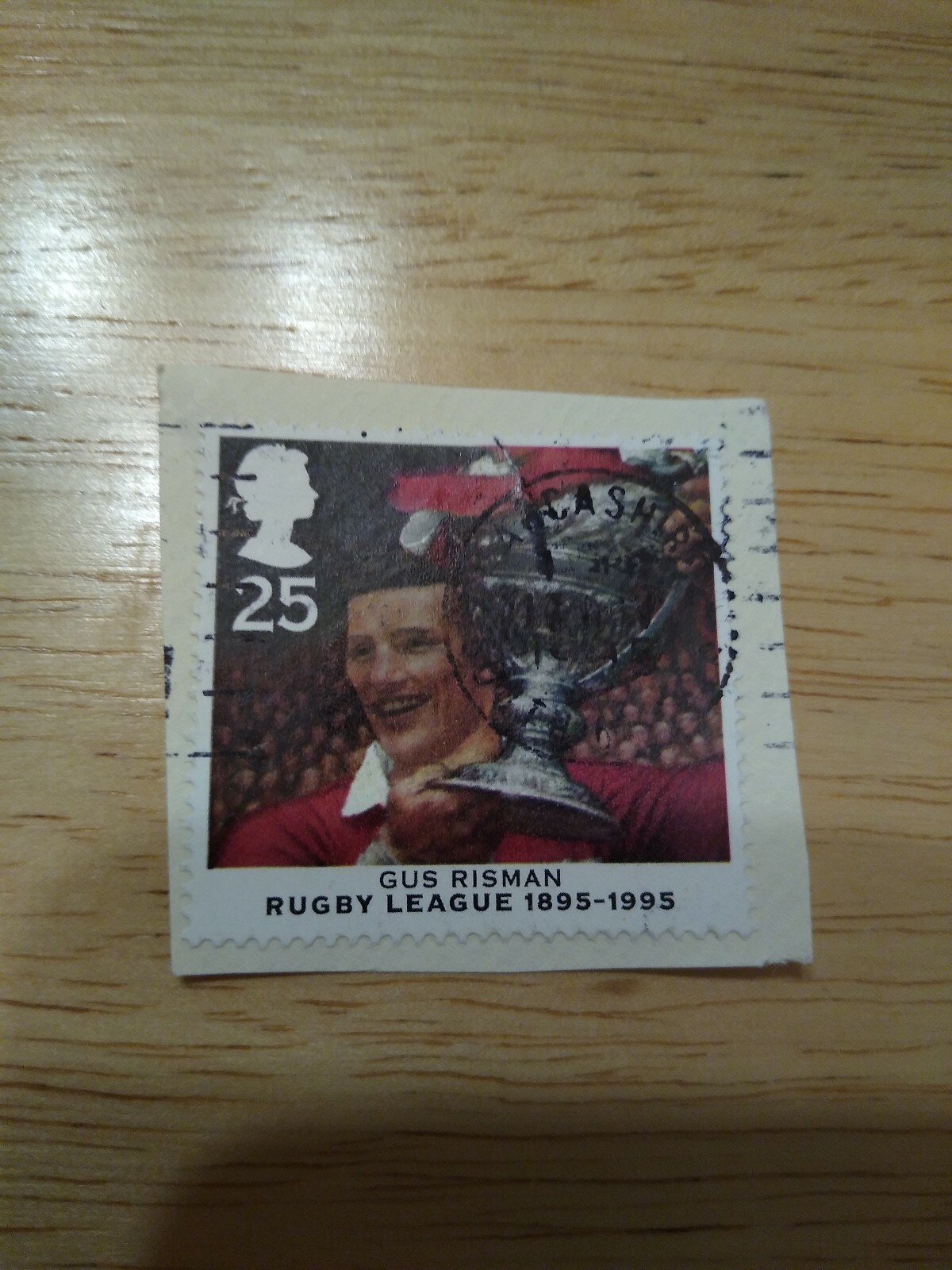 RUGBY LEAGUE - GUS RISMAN ILLUSTRATED ON 1995 GB STAMP ( set 1 ) | eBay