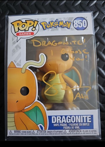 Funko Pop! JSA Pokemon #850 Dragonite Signed By Sarah Natochenny Voice ...