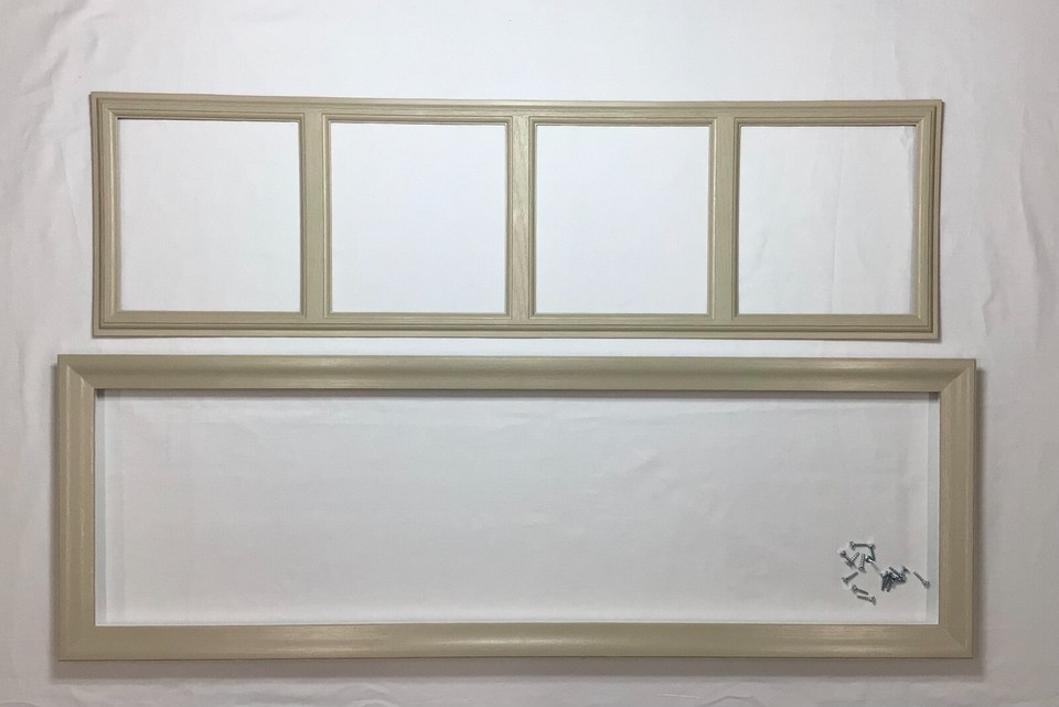 Wicker Tan Garage Door Window Kit Long Panel Frame Insert Grill Amarr ...