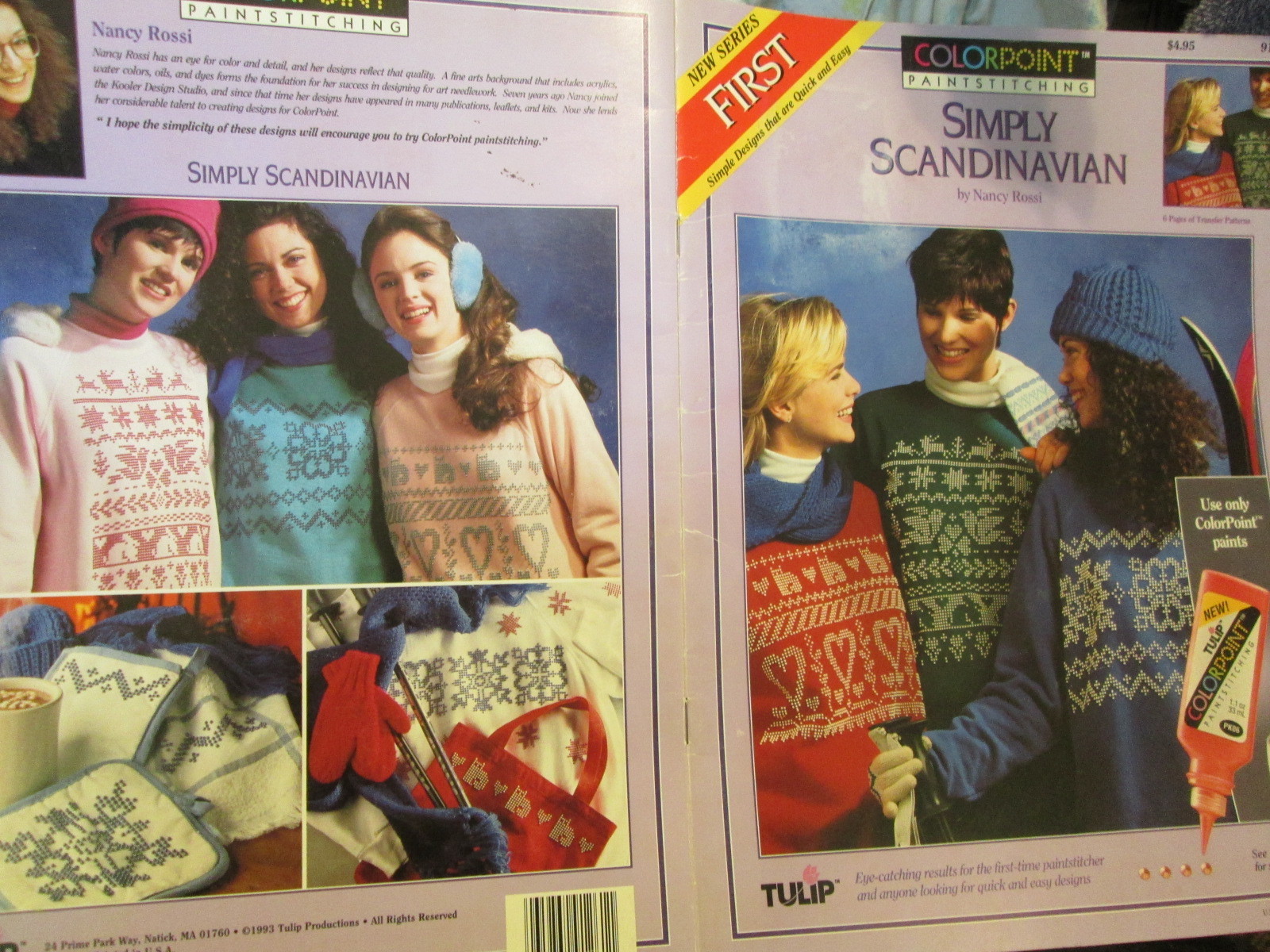 Tulip Brand Colorpoint Paint Stitching Craft Iron-On Transfer Book Your ...