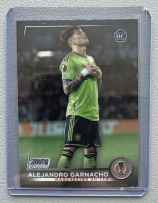2022-23 Topps Stadium Club Chrome UEFA ALEJANDRO GARNACHO RC REFRACTOR ...
