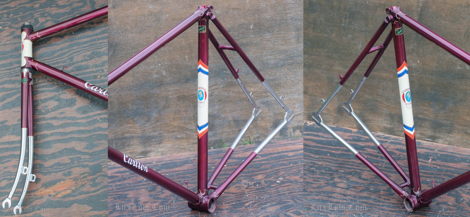 Vintage Carlton Flyer Track Bicycle FRAME FORK 531 Path Racer Road Bike ...