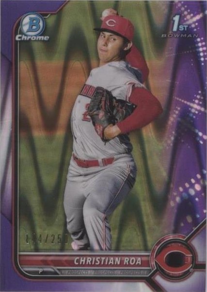 2022 Bowman - Chrome Prospects Purple RayWave Refractor #BCP-130 ...