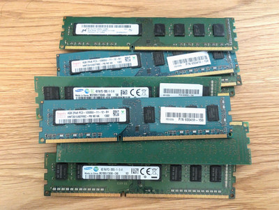 (LOT of 40 sticks) 4GB DDR3 1600MHz PC3-12800U Desktop RAM Memory DIMM ...