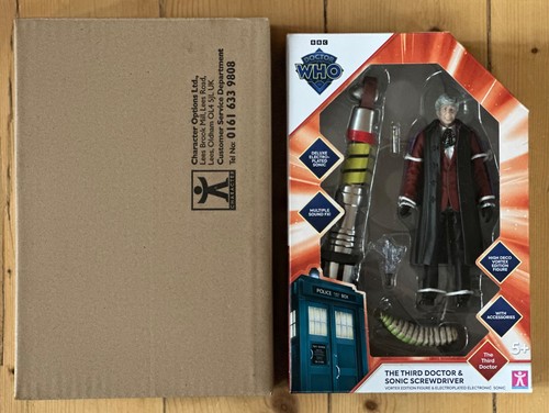 NEW SEALED DOCTOR WHO ACTION FIGURE THIRD DR. & SONIC VORTEX EDITION ...