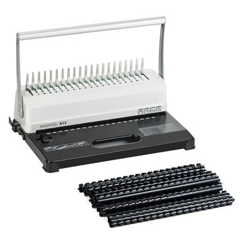 Manual Comb Binding Machine,19 Holes, 450 Sheets,Paper Punch Comb ...