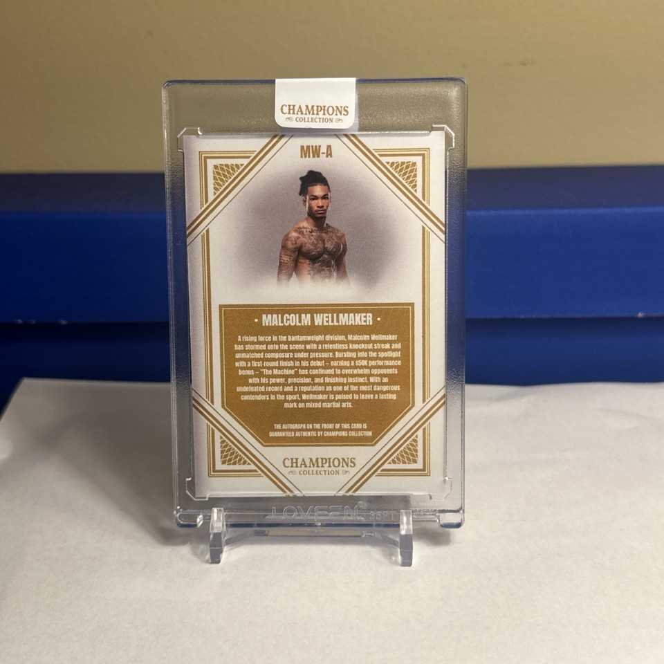 Malcolm Wellmaker First Ever Signed Card Rookie Auto Gold Variation ...