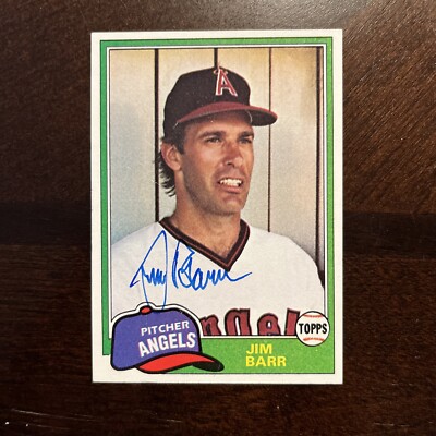 JIM BARR 1981 TOPPS AUTOGRAPHED SIGNED AUTO BASEBALL CARD | eBay