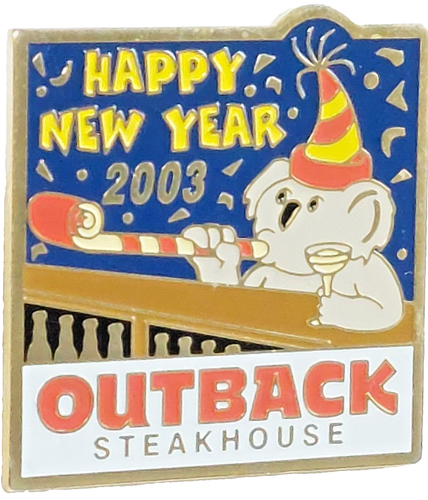 Outback Steakhouse Restaurant Happy New Year 2003 Lapel Pin | eBay