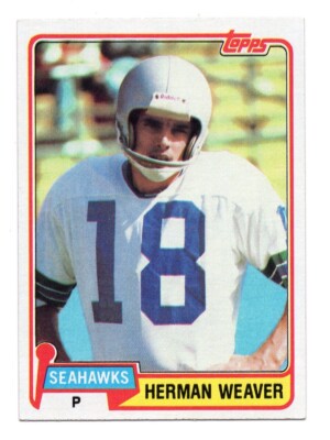 1981 Topps Football Card #87 HERMAN WEAVER | eBay