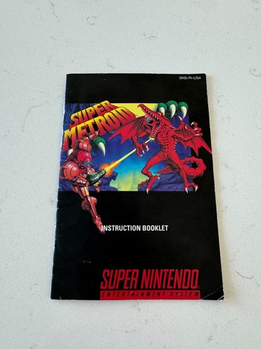 SNES Super Nintendo Super Metroid Instruction Booklet Manual Only | eBay