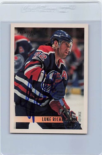 1994/95 Premier #466 Luke Richardson Oilers Signed Auto *G6687 | eBay