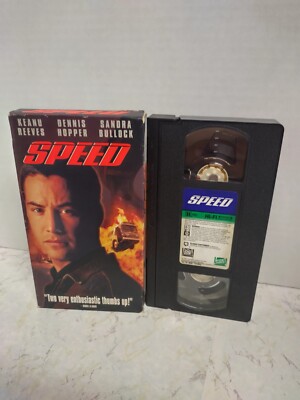 Speed VHS Tape 1994 Action / Thriller Keanu Reeves Sandra Bullock. A ...