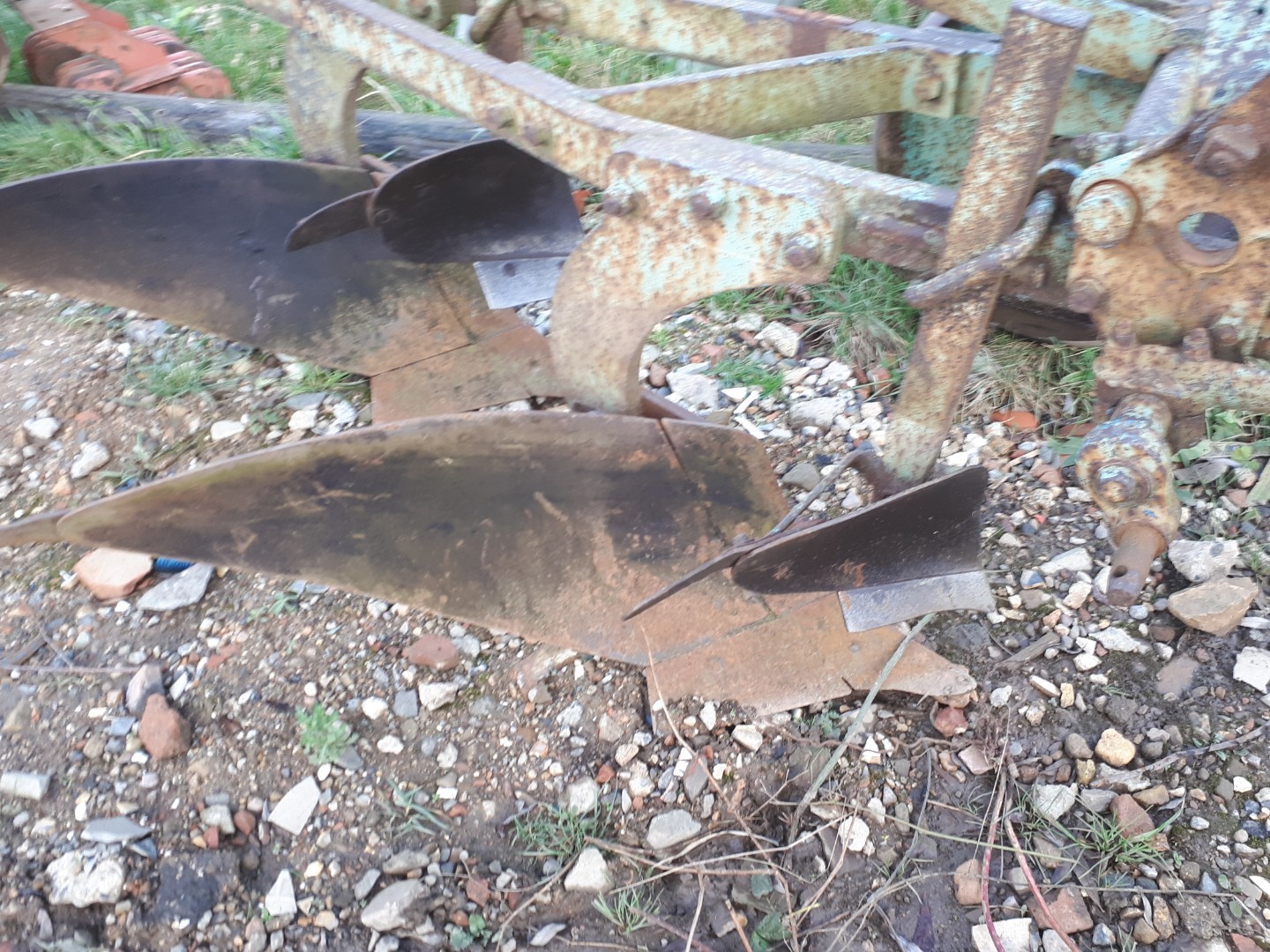 ransomes TS64 plough with skims scn mould boards and depth wheel | eBay UK