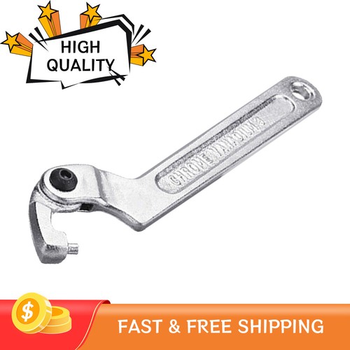 Adjustable Hook Wrench 7" C Clamp Spanner Tool 19-51mm Motorcycle ...