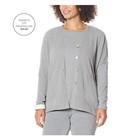 WynneLayers Women's Chenille Sweater Knit Cardigan - (Blue/Grey, PL ...
