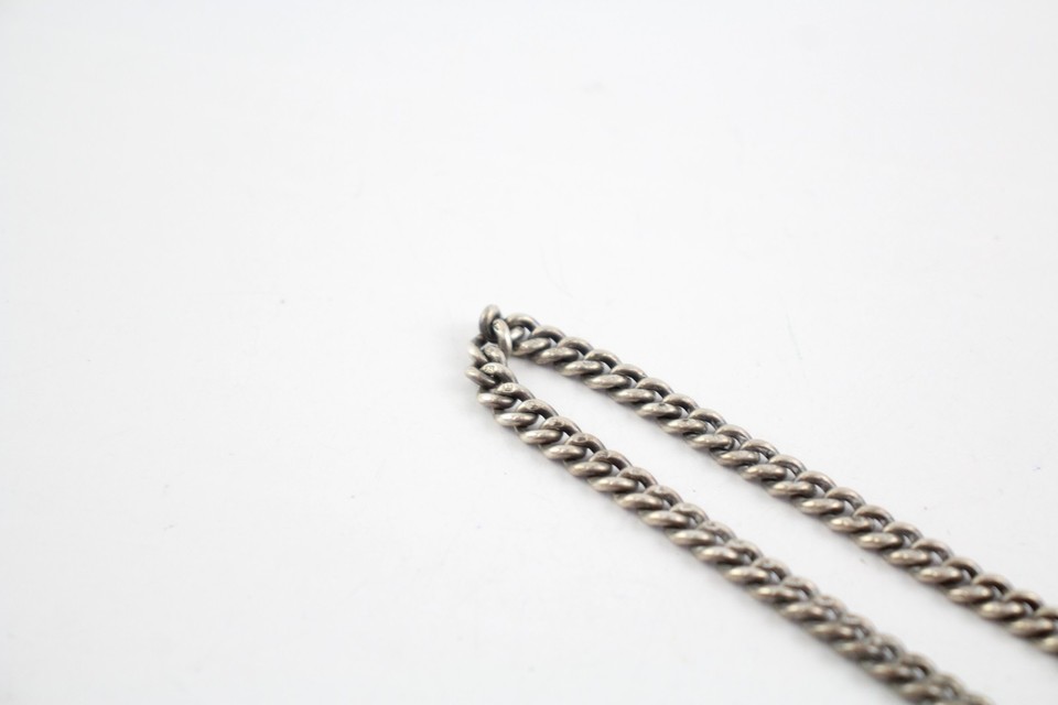 Mixed Grade Silver Antique Watch Chain Partial Fob Albert 48g | eBay UK