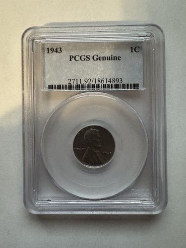 1943 Lincoln steel Cent, PCGS Genuine | eBay