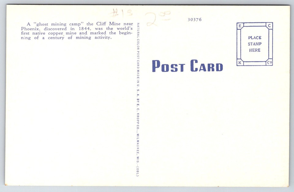 Phoenix Arizona~Cliff Mine Interior~Ghost Mining Camp~Shaft Station ...