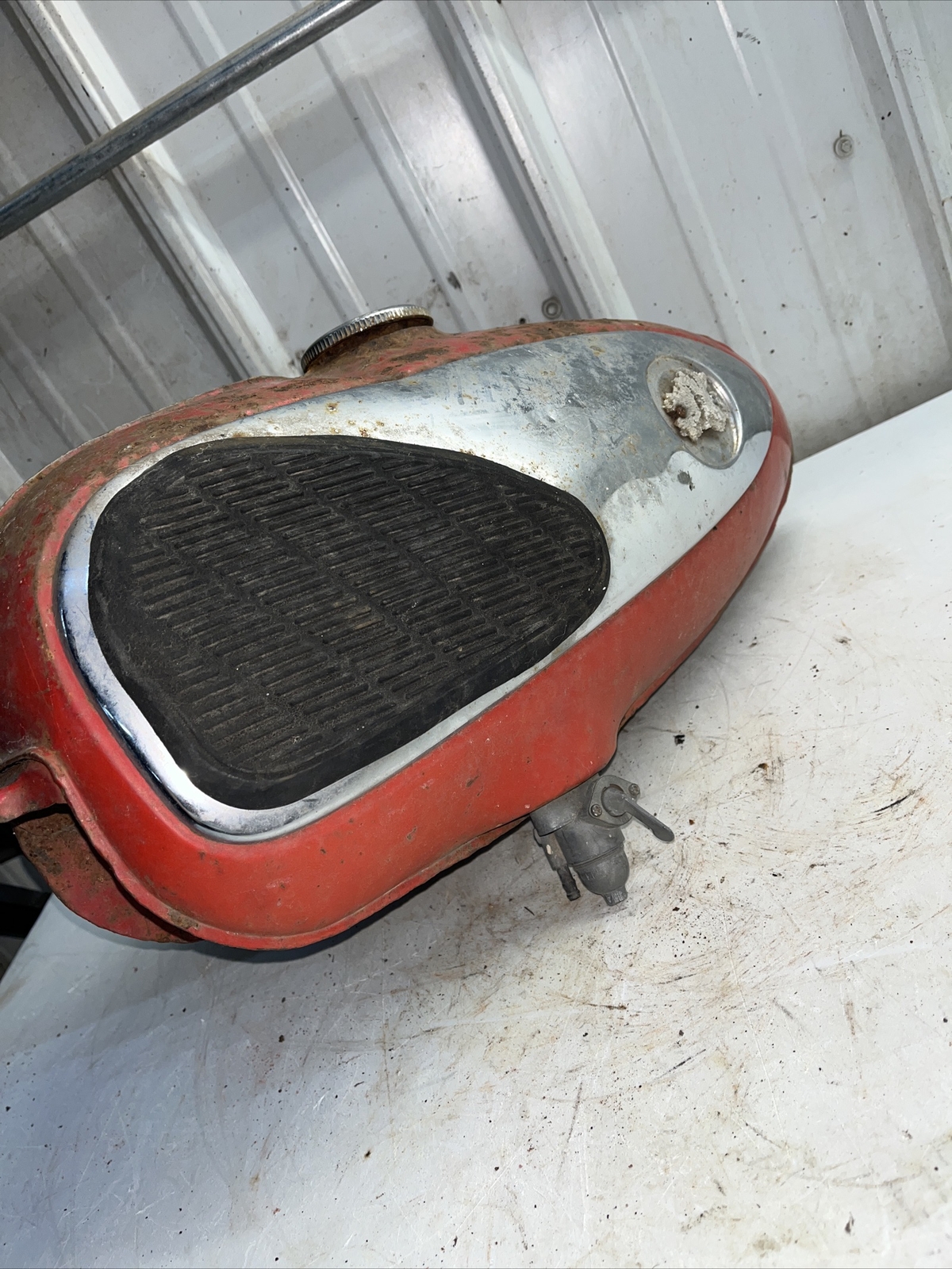 HONDA S90 S 90 SUPER 90 FUEL GAS PETRO TANK CELL OEM 17500-028-811Z RED ...