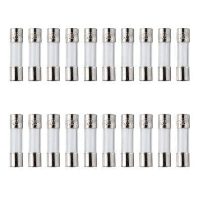 20Pcs 5A 5x20mm Fast Blow Glass Fuse 5amp 250V Fast Acting F5AL250V | eBay