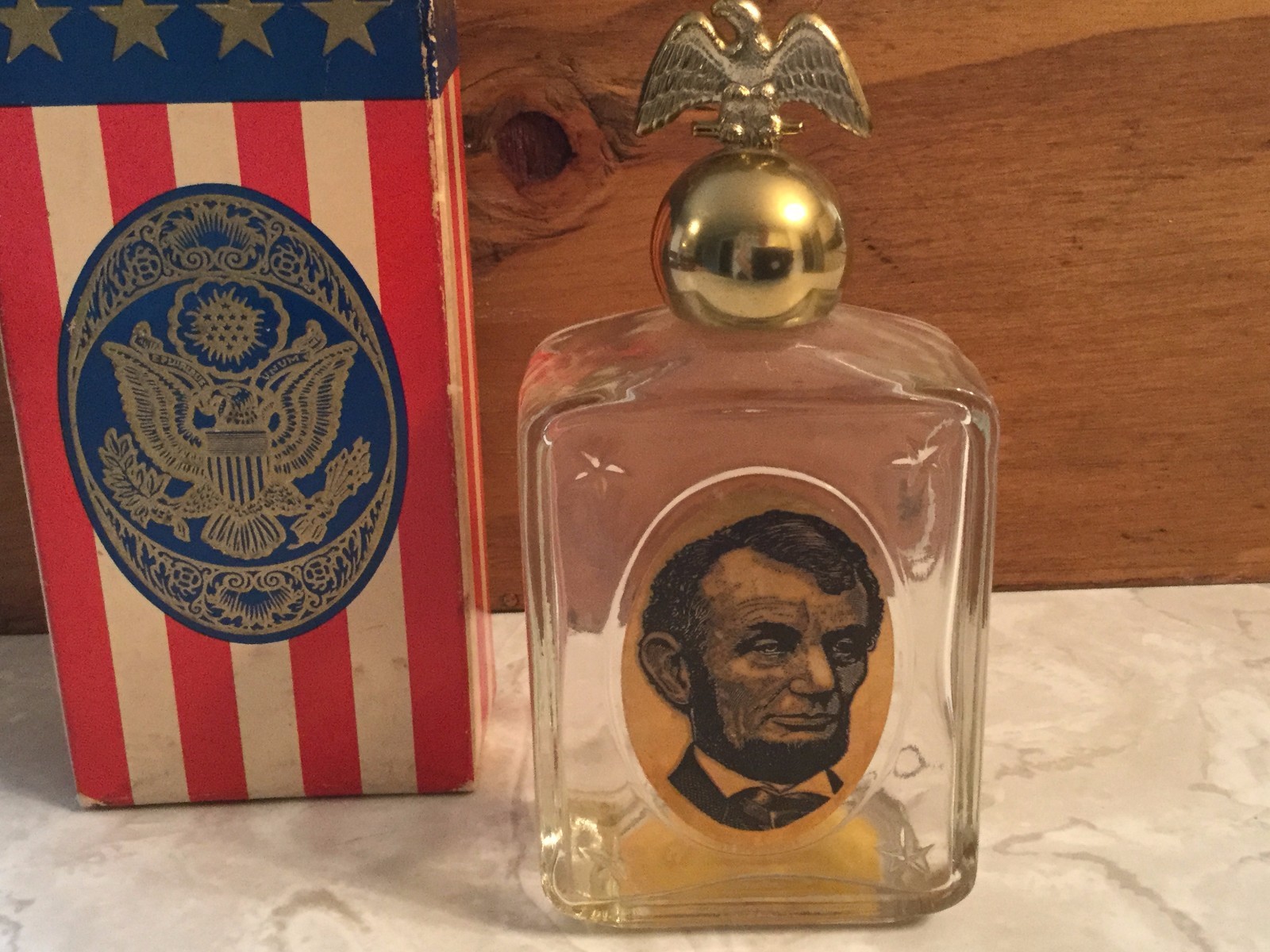 Avon Abraham Lincoln After Shave EMPTY Presidential Decanter Bottle ...
