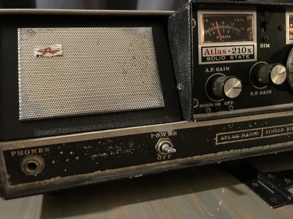 Atlas 210X Ham Radio Transceiver + Power Supply Speaker Console ...