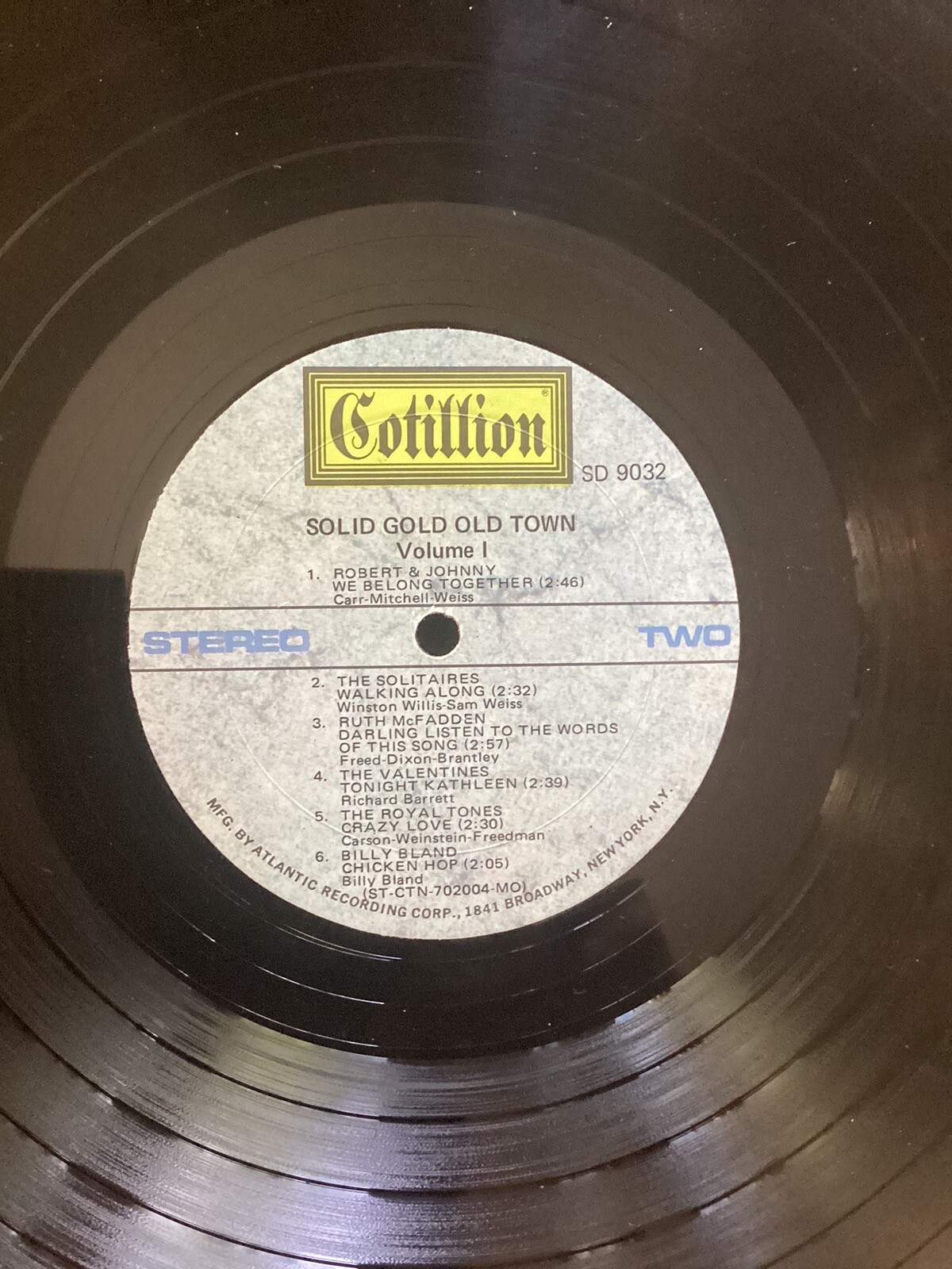 DOOWOP LP SOLID GOLD OLD TOWN COTILLION 9032 SIMULATED STEREO) VARIOUS ...