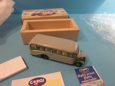 Vintage Corgi Classic 98163 Bedford OB Coach. Grey Green Livery | eBay UK
