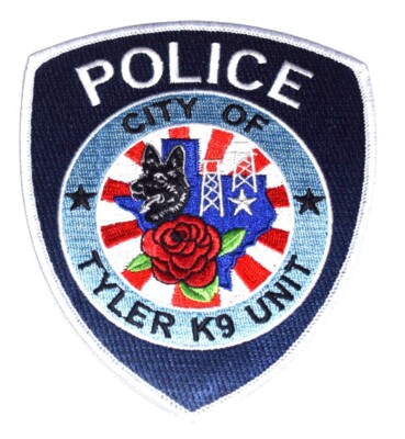 TYLER – K-9 UNIT - TEXAS TX Sheriff Police Patch CANINE DOG RED ROSE ...
